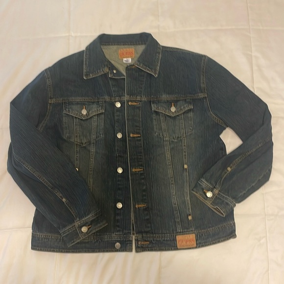 Guess | Jackets & Coats | Vintage Guess Jean Jacket 0 Cotton Mens Xl ...